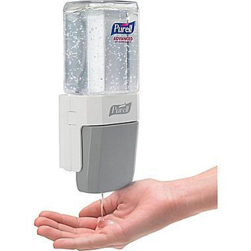 PURELL® ES4 Hand Sanitizer Dispenser Graphite Push-Style Dispenser for ...